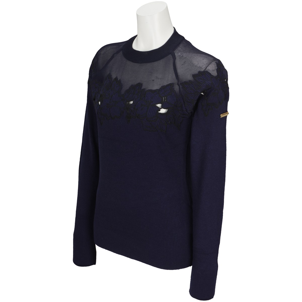 dショッピング |セント・アンドリュース St ANDREWS BLACK LABEL カシミヤエンブロイダリーセーター M ネイビー 120 ...