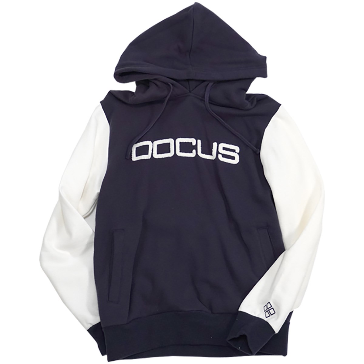 dショッピング |ドゥーカス DOCUS ロゴフーディー XL オフホワイト／ネイビー | カテゴリ：セーター・トレーナー・ベストの販売できる商品 | GDOゴルフショップ ...