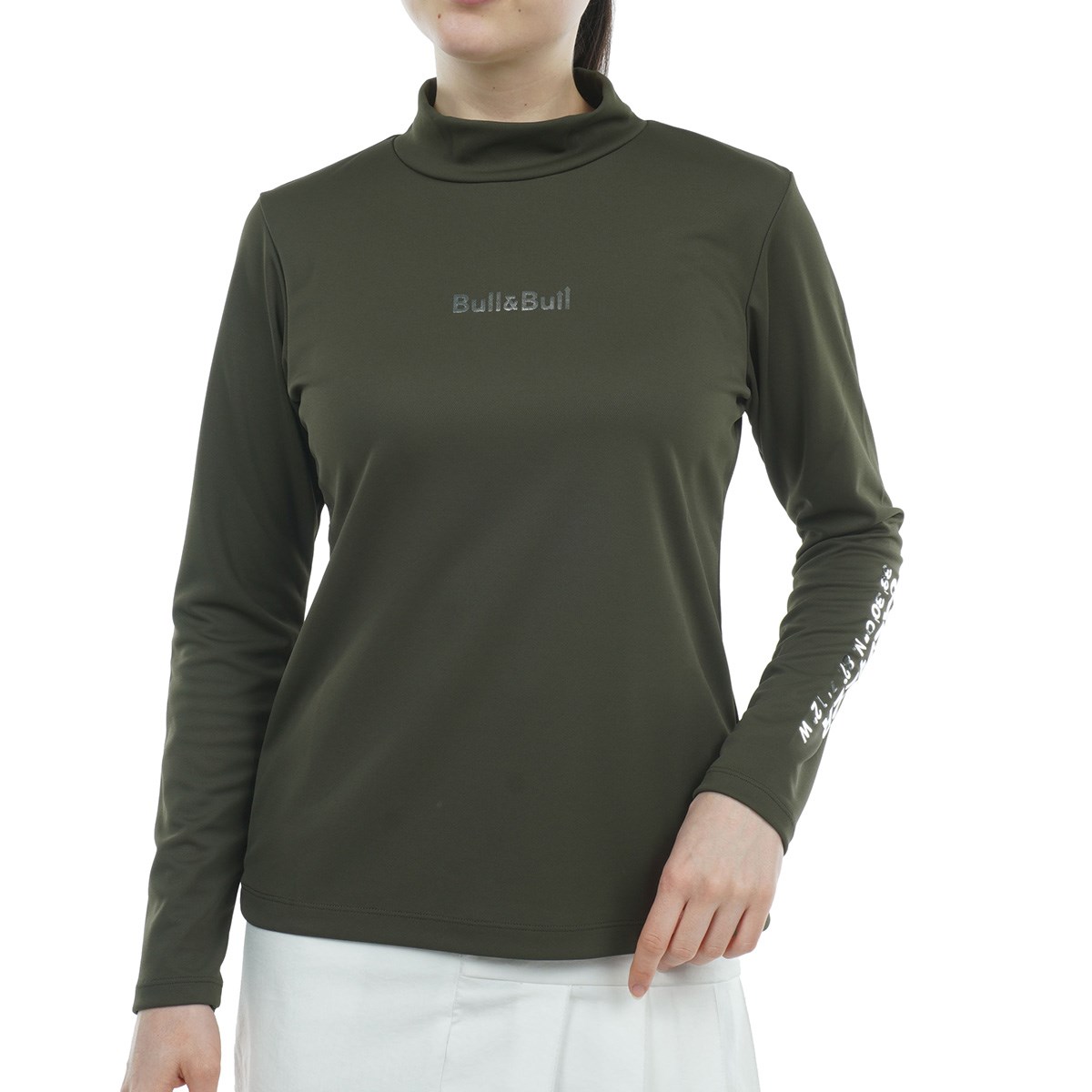 dショッピング |ブル アンド ブル Bull＆Bull モックネック 長袖インナーシャツ M カーキ 024 レディス | カテゴリ：ポロシャツ・シャツの販売できる商品 | GDOゴルフ ...