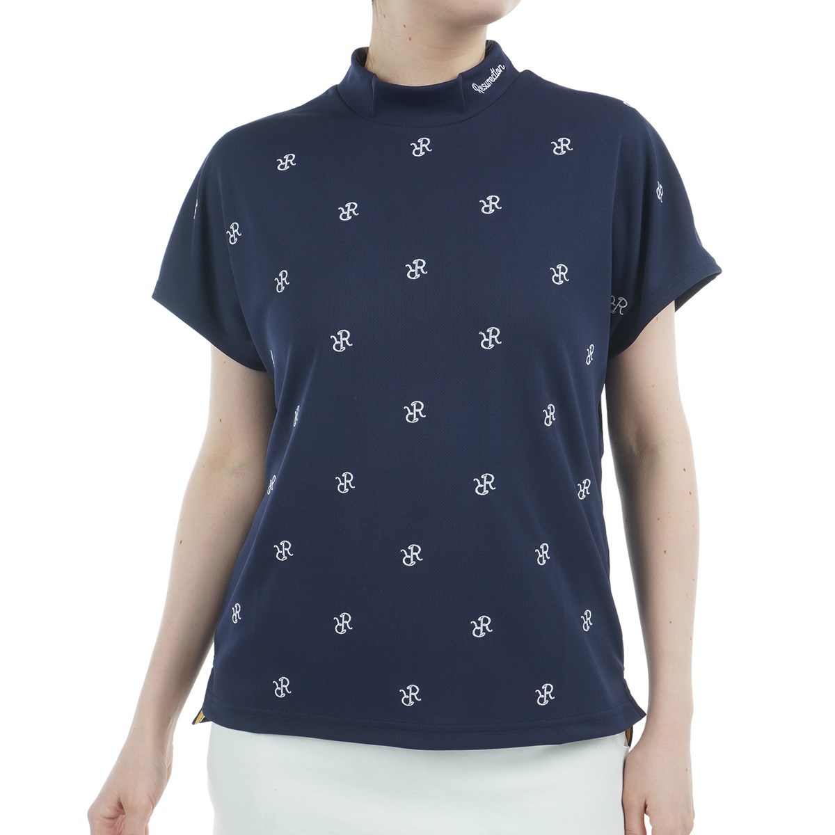 dショッピング |レザレクション Resurrection RR EBD ドルマンスリーブモックネック半袖シャツ M ネイビー レディス | カテゴリ：ポロシャツ・シャツの販売できる商品 ...