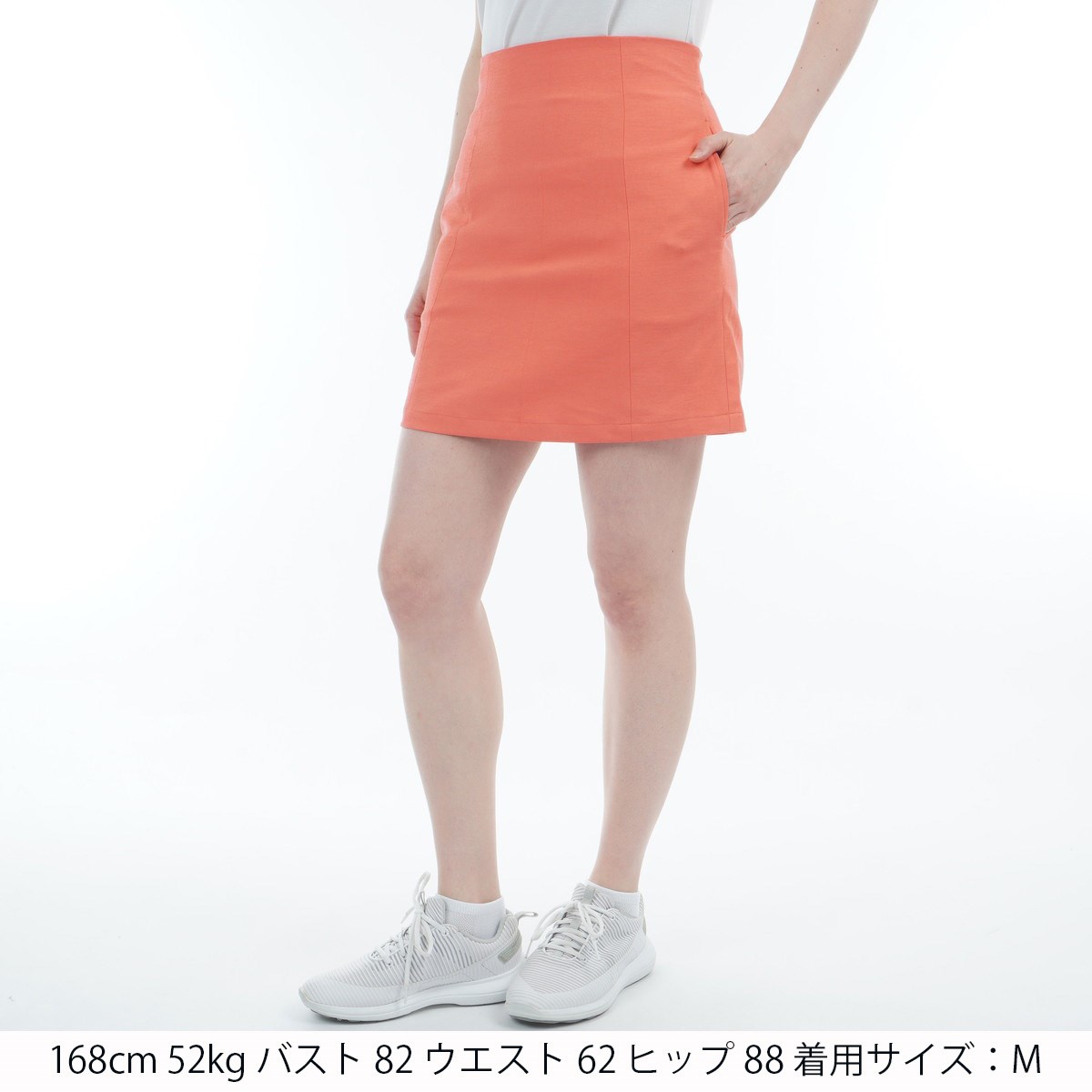 dショッピング |レザレクション Resurrection ストレッチ ハイウエストスカート L コーラルピンク レディス | カテゴリ：スカートの販売できる商品 | GDOゴルフショップ ...